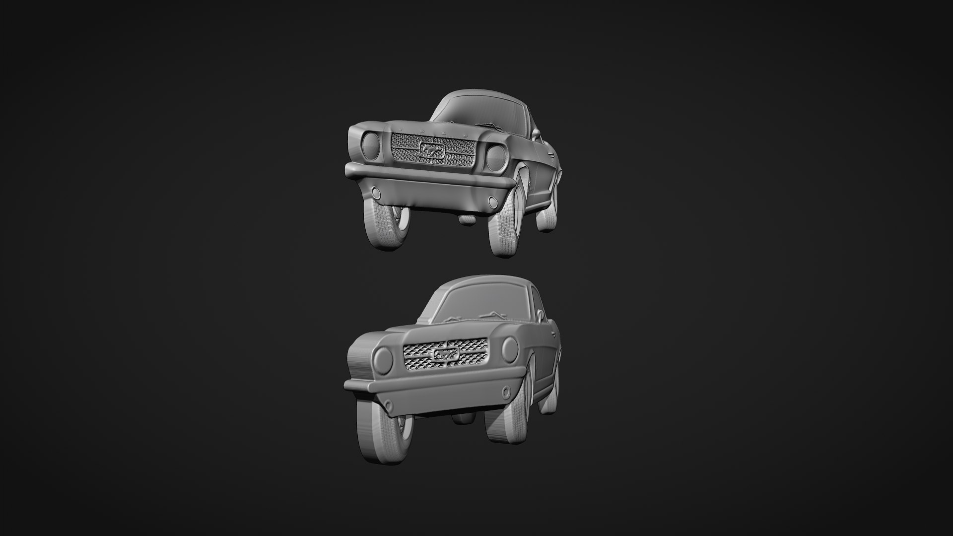 3D Mustang Car Bas Relief 3d Print And Cnc Carving Model - TurboSquid ...