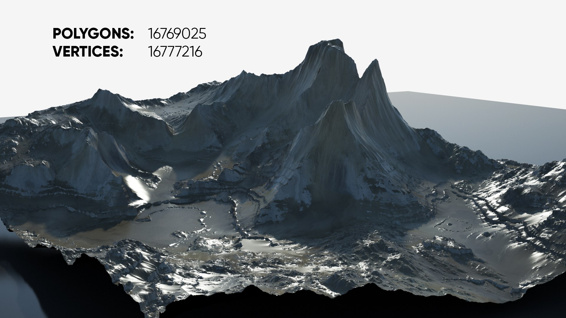 Highly Detailed Rocky Mountain And Valley Model - TurboSquid 2164493