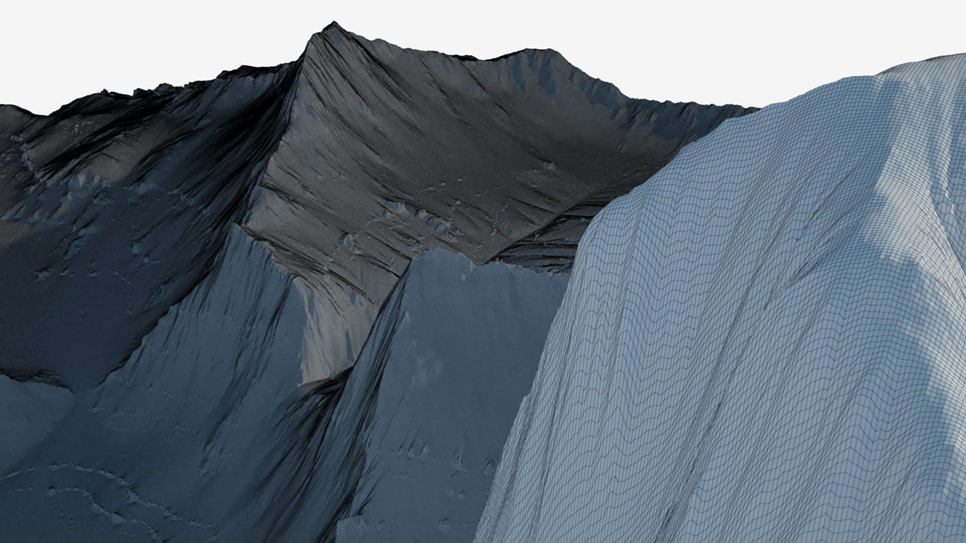 Highly Detailed Rocky Mountain And Valley Model - TurboSquid 2164493