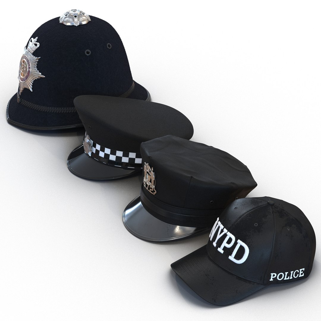 3d police hats 2