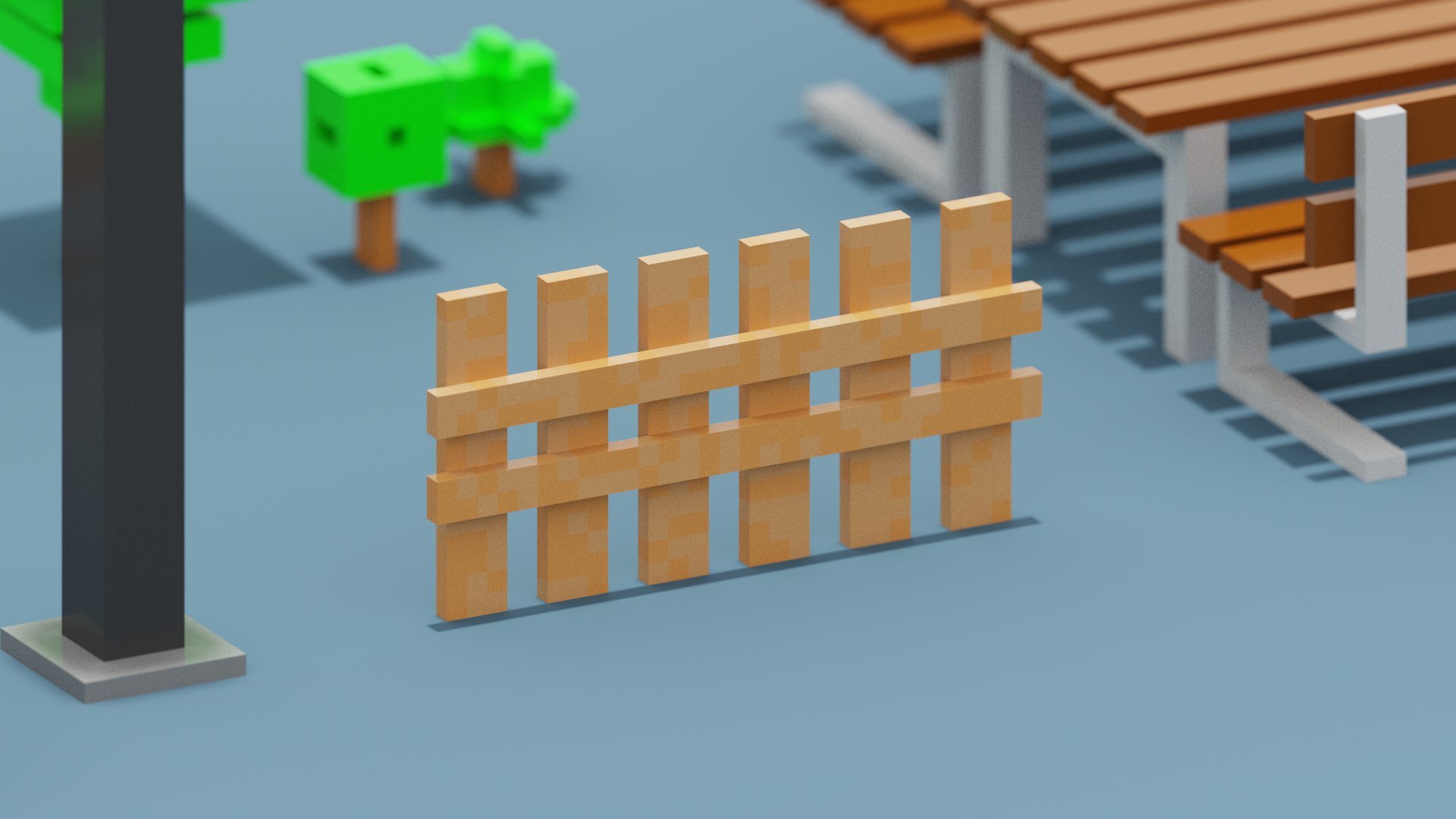 Voxel City Elements Lowpoly 3D model 3D - TurboSquid 1979603