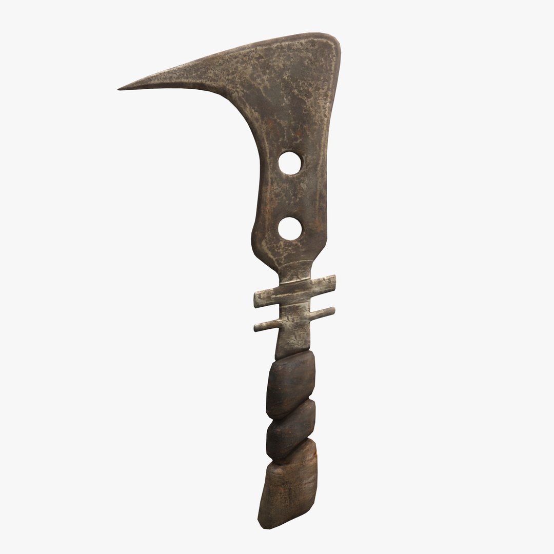 Mangbetu Trombash Knife Variation B 3D Model - TurboSquid 1910613