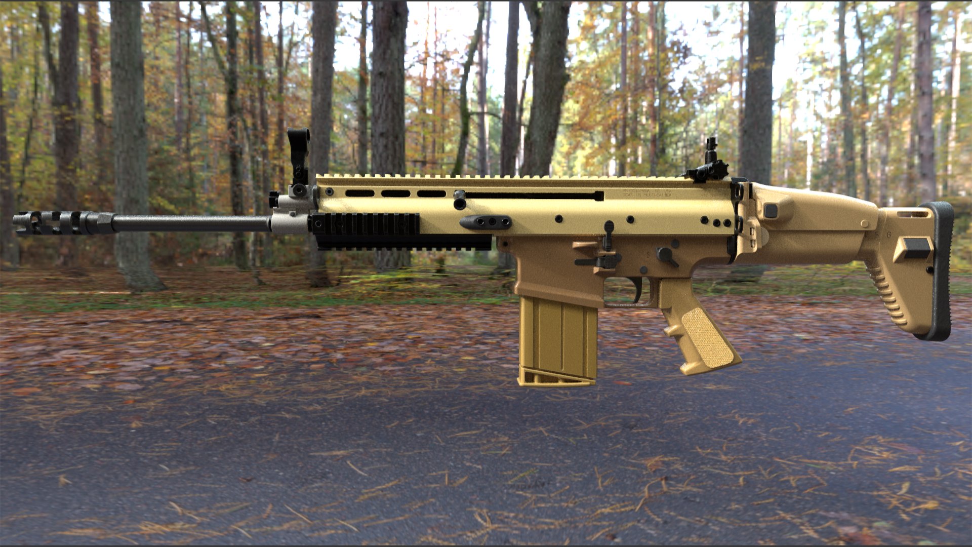 3D model FN SCAR 17S NRCH - 4K - TurboSquid 1953717