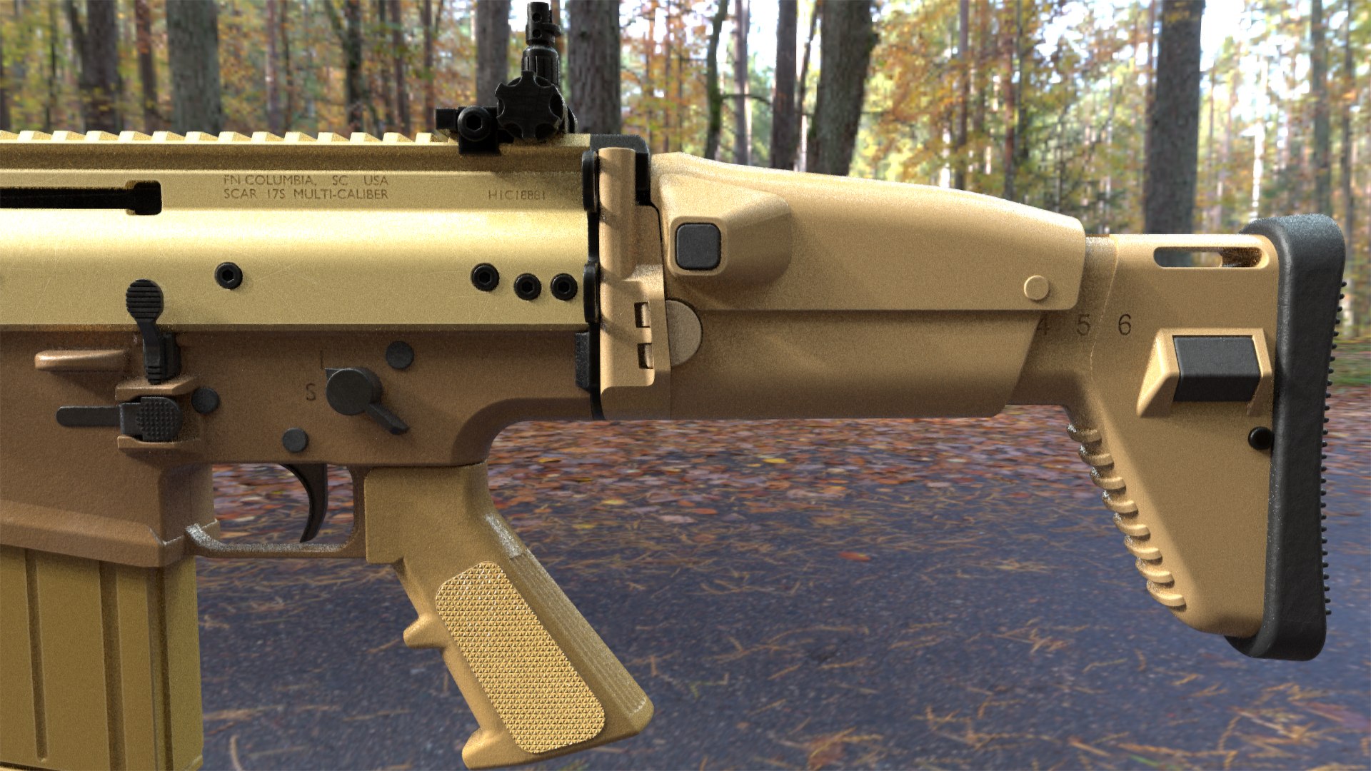 3D Model FN SCAR 17S NRCH - 4K - TurboSquid 1953717