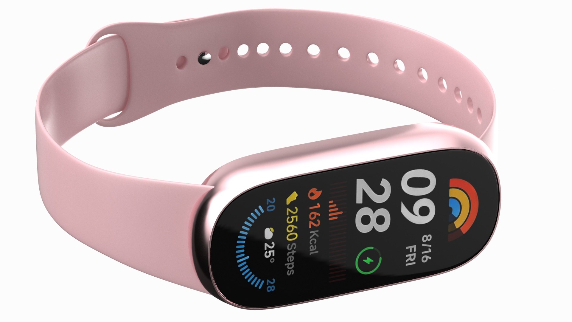 Xiaomi Smart Band 9 Pink Model - TurboSquid 2281032