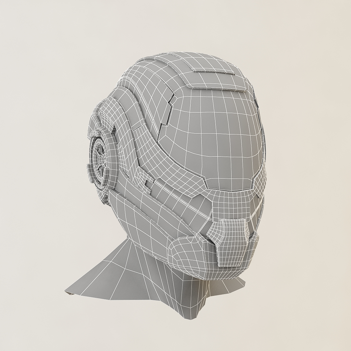 3d model sci-fi helmet