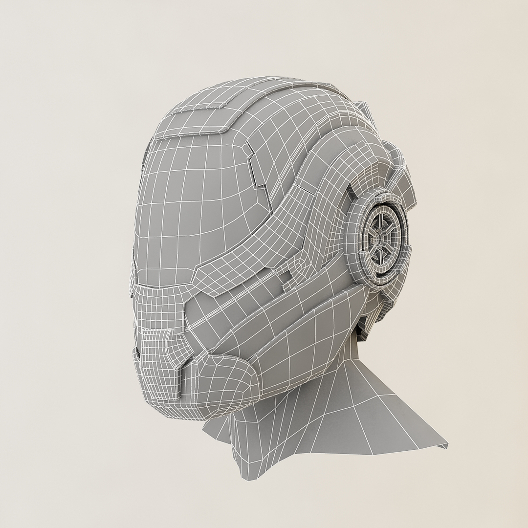 3d model sci-fi helmet