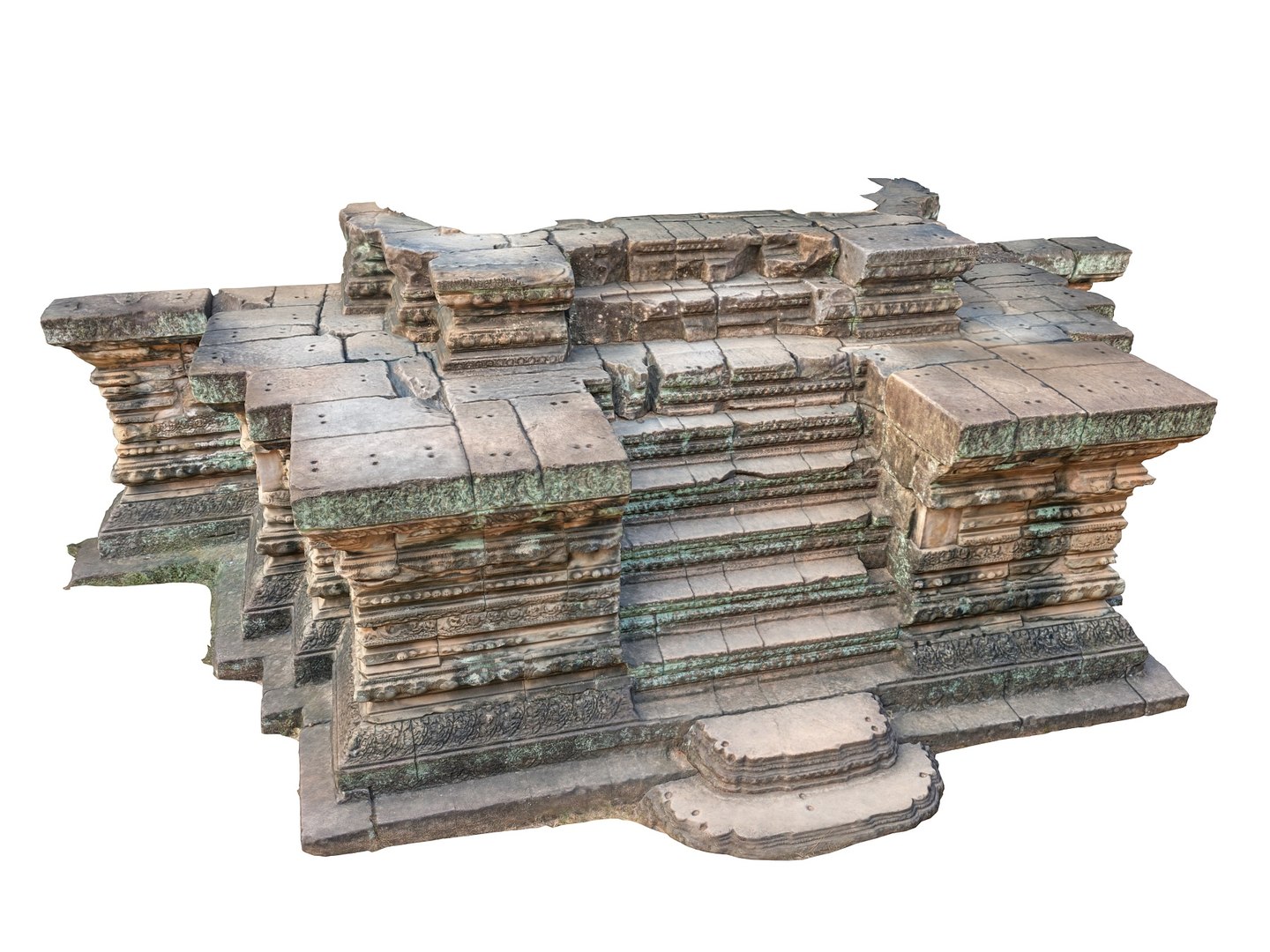 3d Model Of Ancient Stairs Ultra Hd