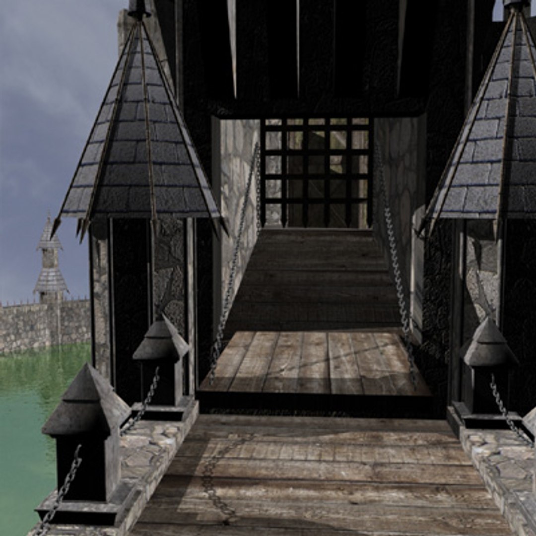 Maya Fantasy Medieval Castle Wall