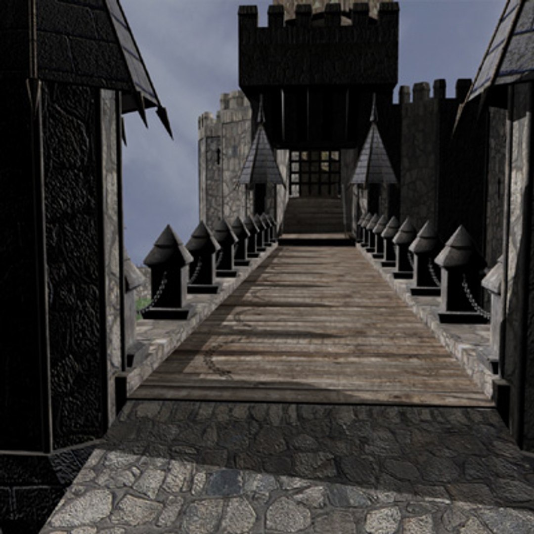 Maya Fantasy Medieval Castle Wall