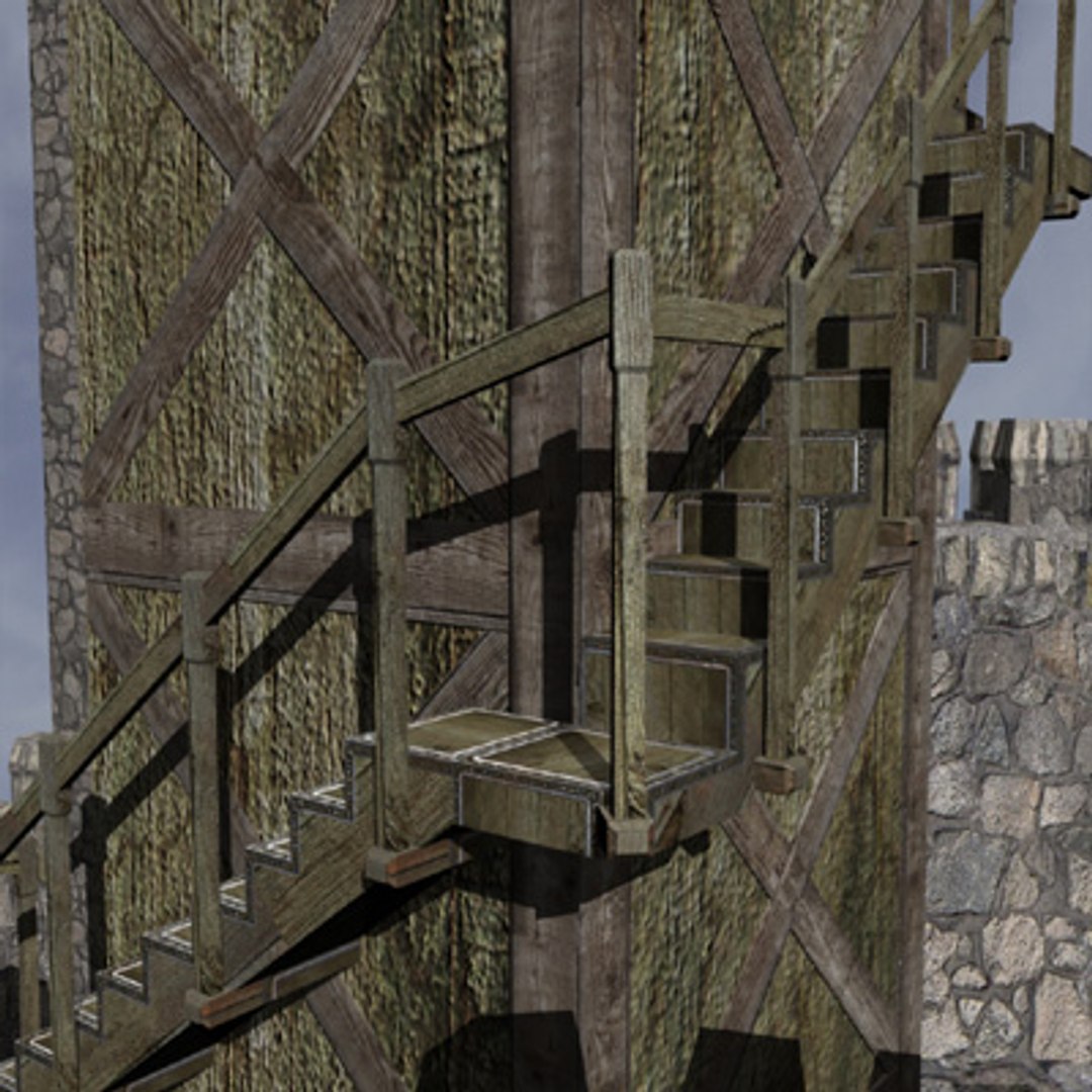 Maya Fantasy Medieval Castle Wall