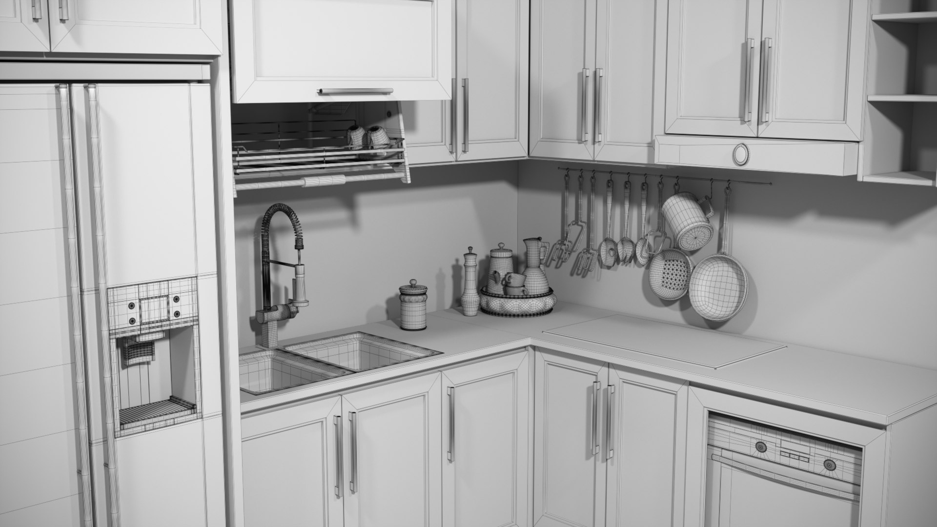 3D Apartment Kitchen - TurboSquid 1472584