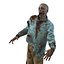 3d zombie rigged modeled model