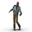 3d zombie rigged modeled model