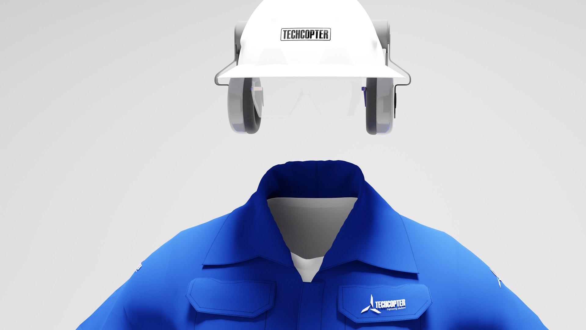 Oil And Gas Worker Uniform With Safety Equipments Model - TurboSquid ...