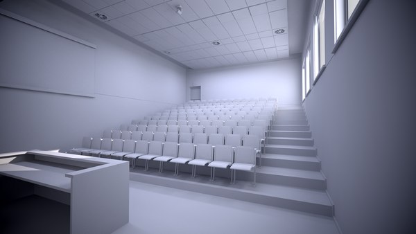 Lecture hall scene 3D model - TurboSquid 1496088