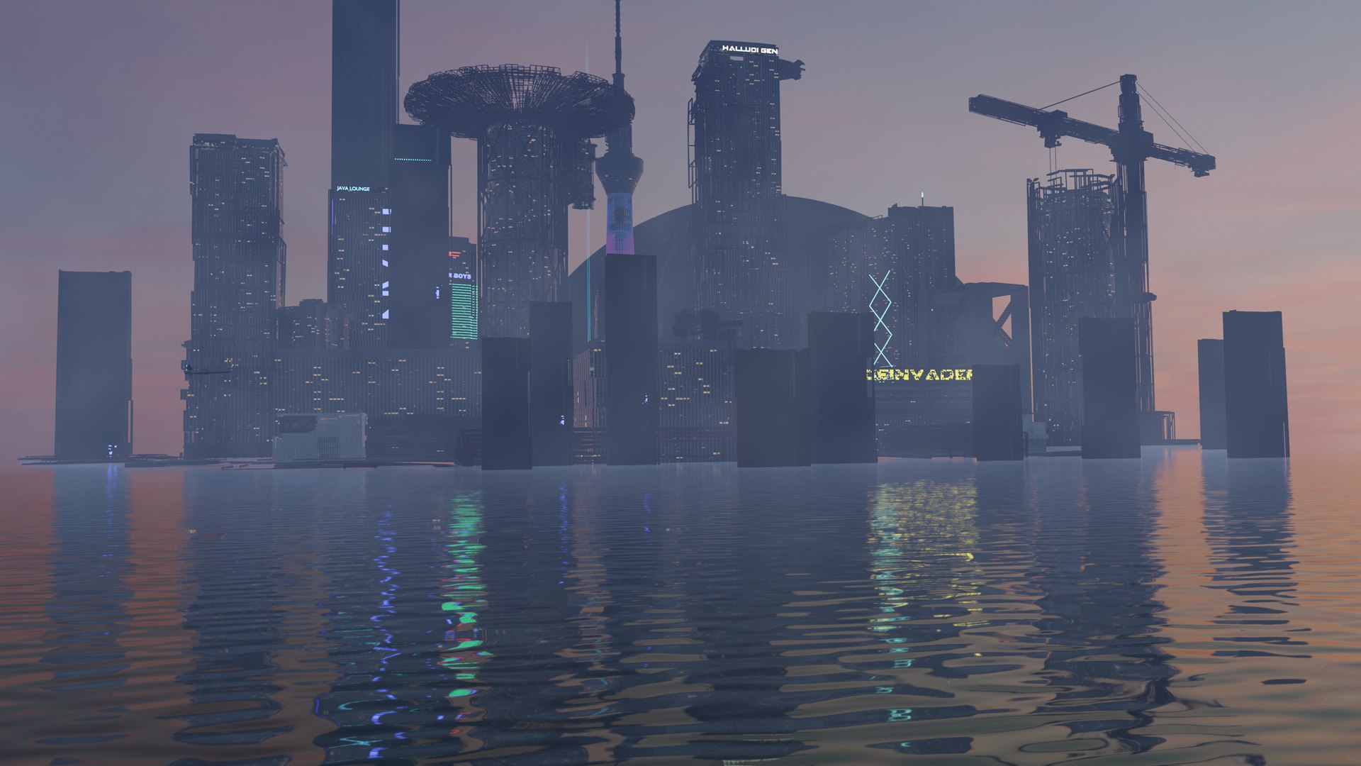 3D Futuristic City - Ocean City Model - TurboSquid 2164929