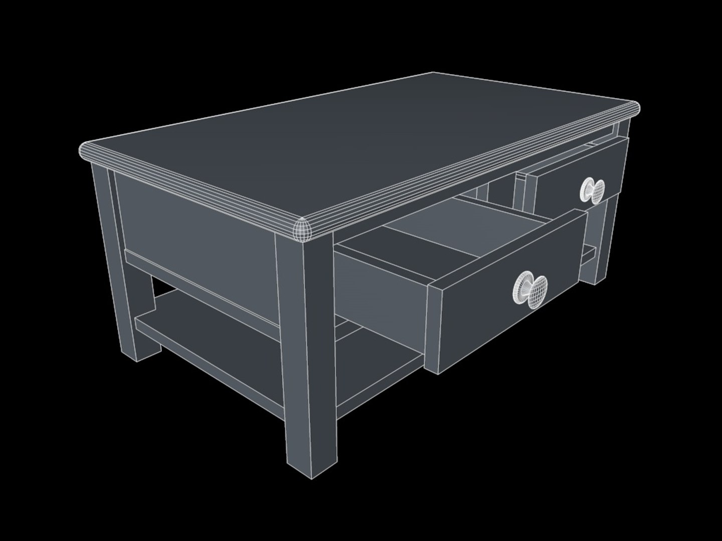 chunky coffee table c4d
