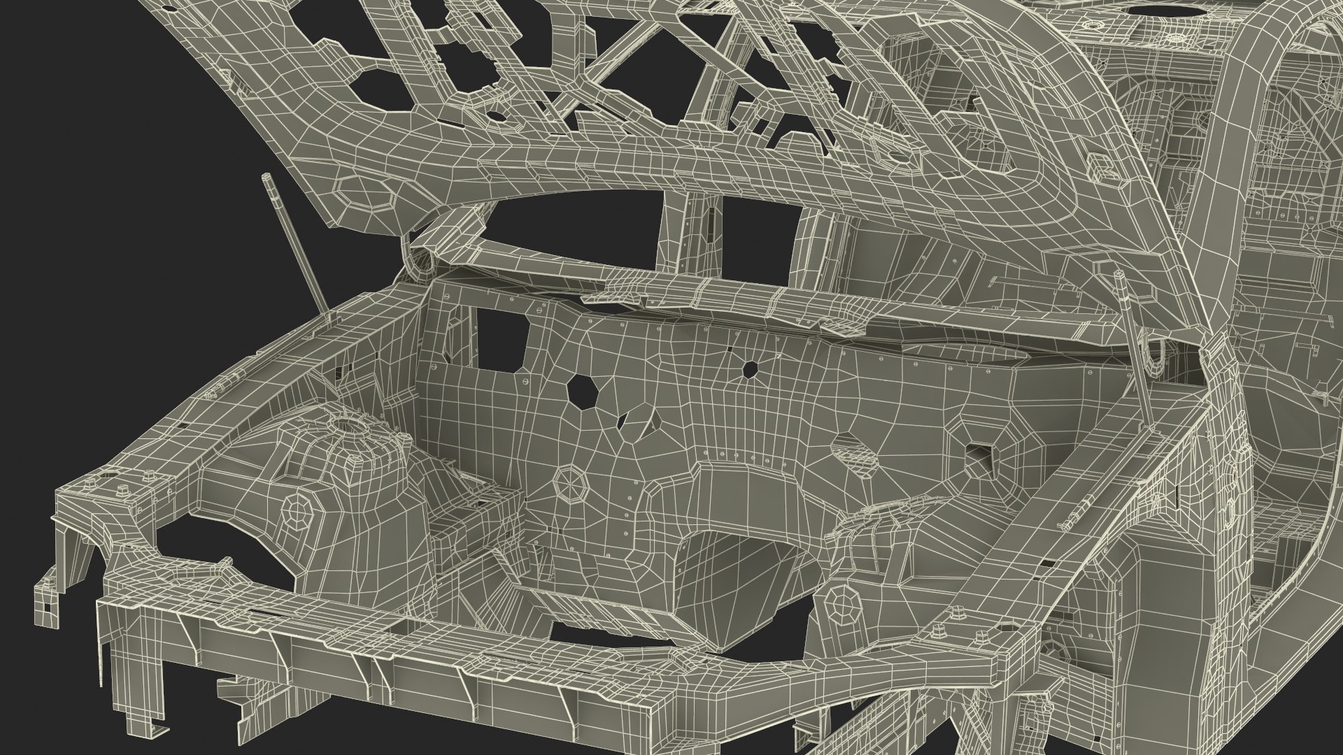 3D Car Frame Rigged - TurboSquid 2212780