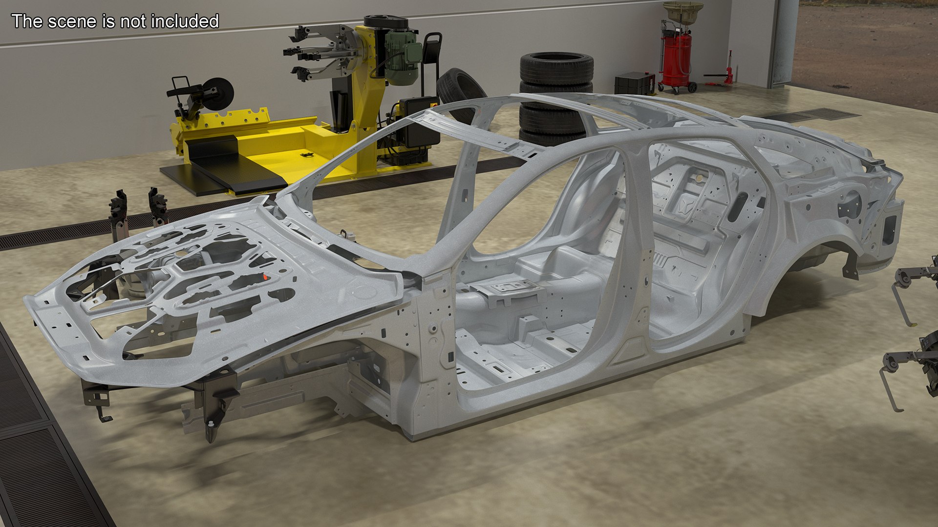 3D Car Frame Rigged - TurboSquid 2212780