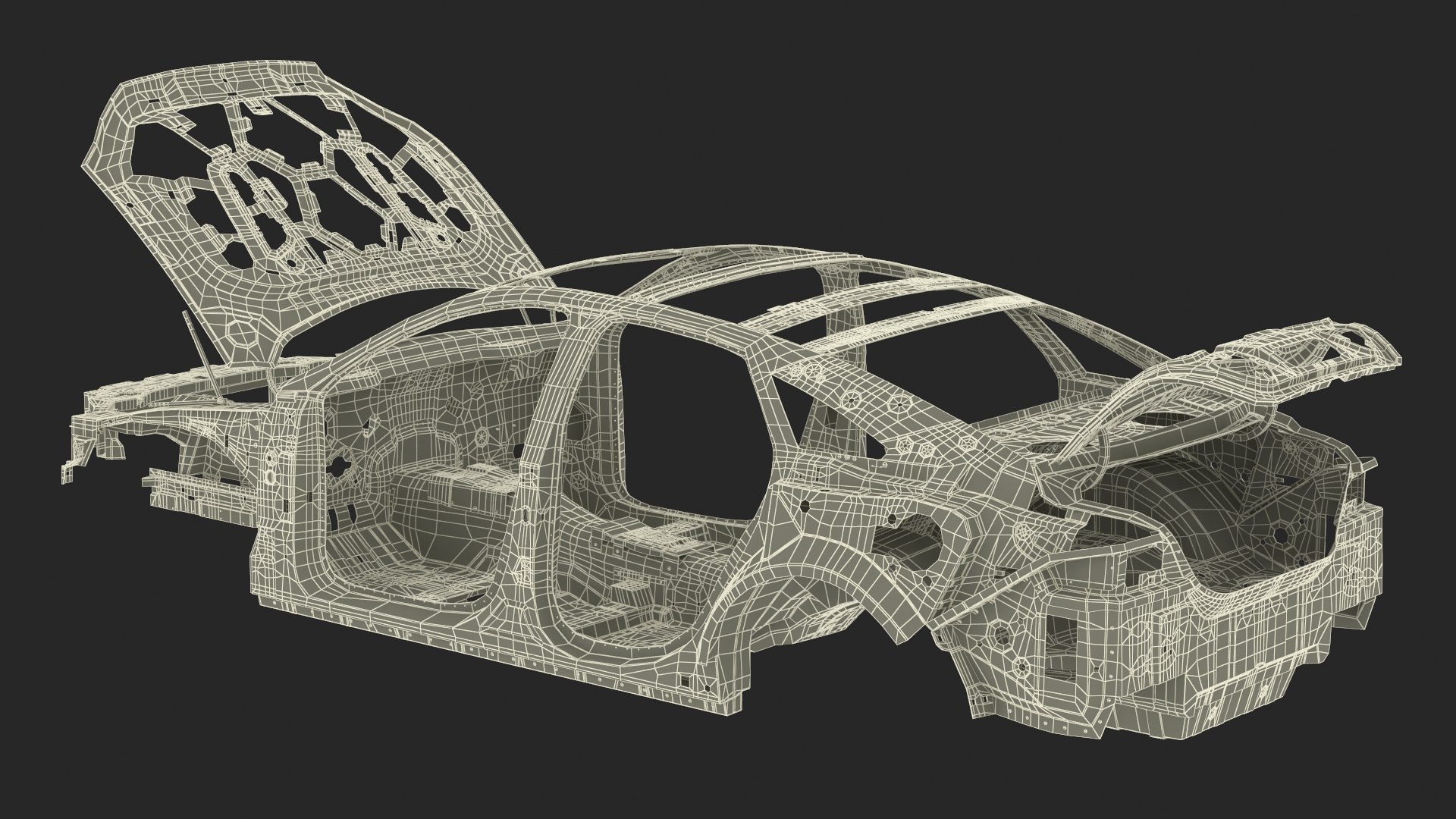 3D Car Frame Rigged - TurboSquid 2212780