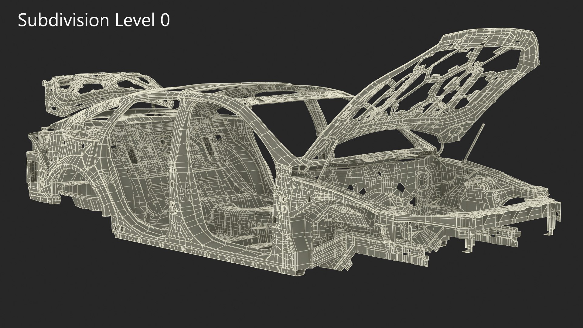 3D Car Frame Rigged - TurboSquid 2212780