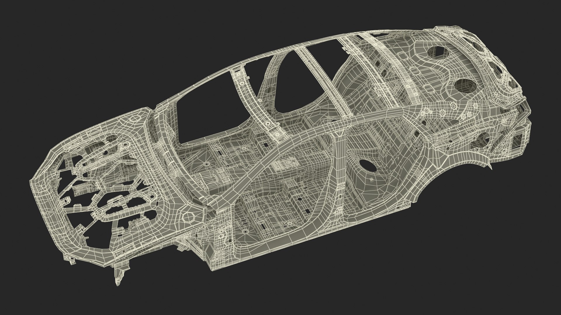 3D Car Frame Rigged - TurboSquid 2212780