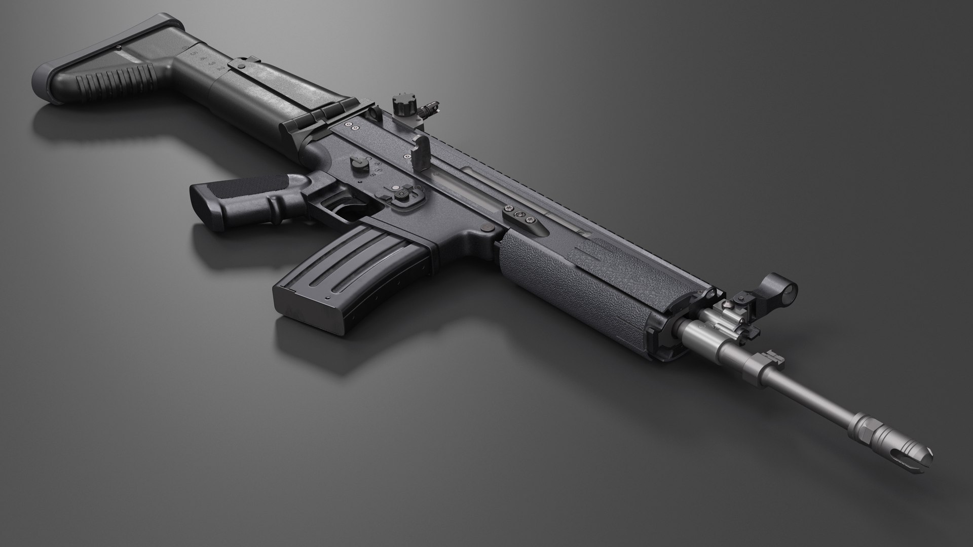 3D FN SCAR Combat Rifle Model - TurboSquid 2188797