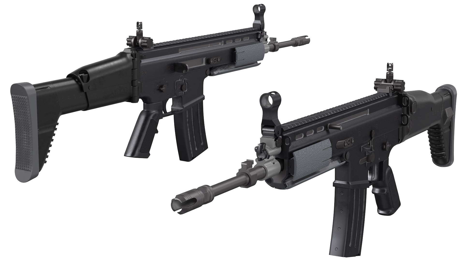 3D FN SCAR Combat Rifle Model - TurboSquid 2188797