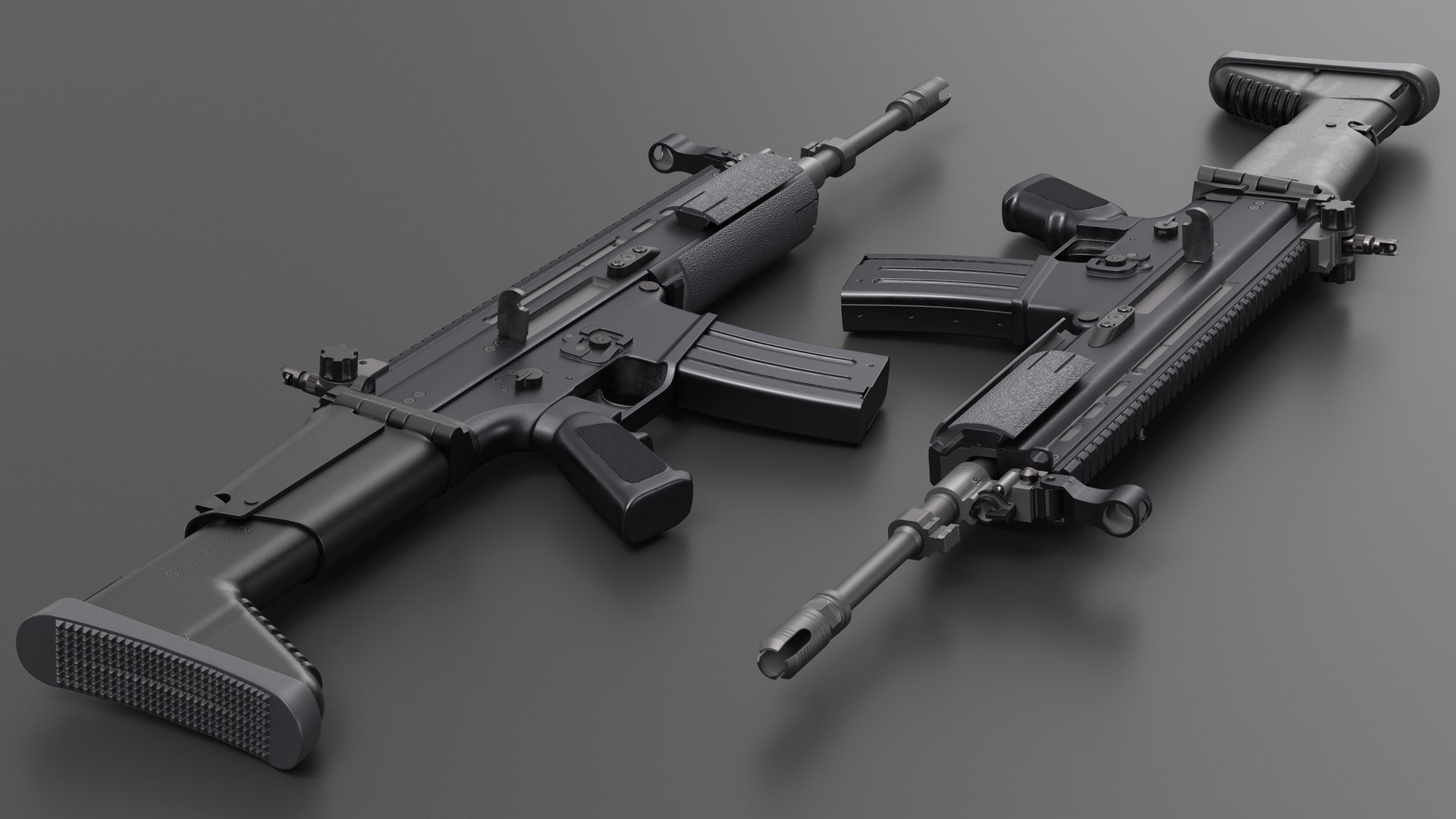 3D FN SCAR Combat Rifle Model - TurboSquid 2188797