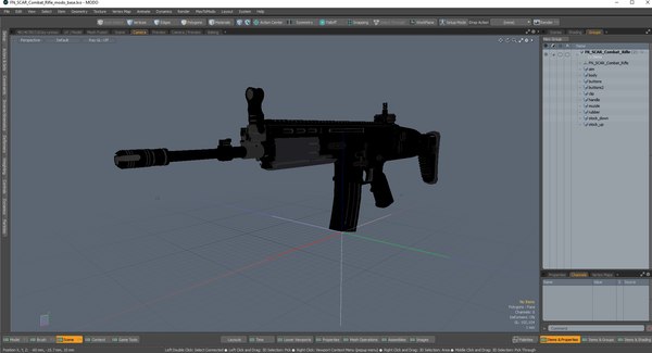 modelo 3d Rifle de combate FN SCAR - TurboSquid 2188797