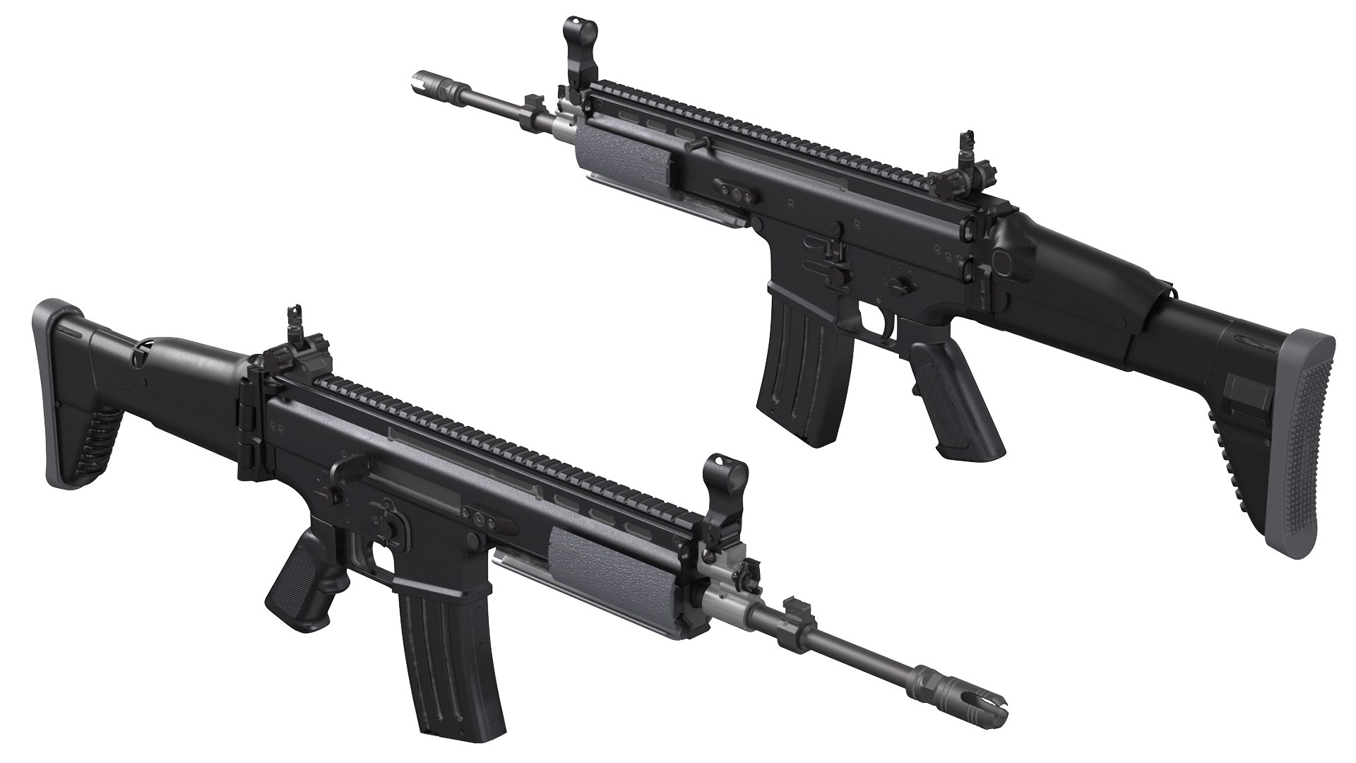 3D FN SCAR Combat Rifle Model - TurboSquid 2188797