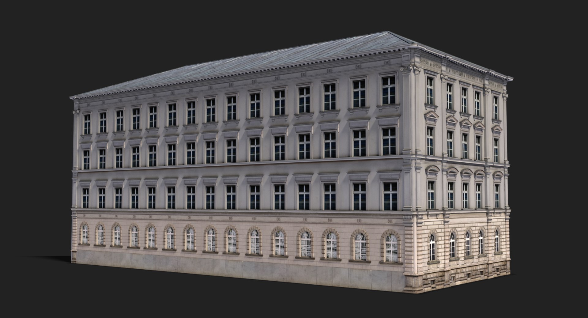 3D european neoclassical house building model - TurboSquid 1260352