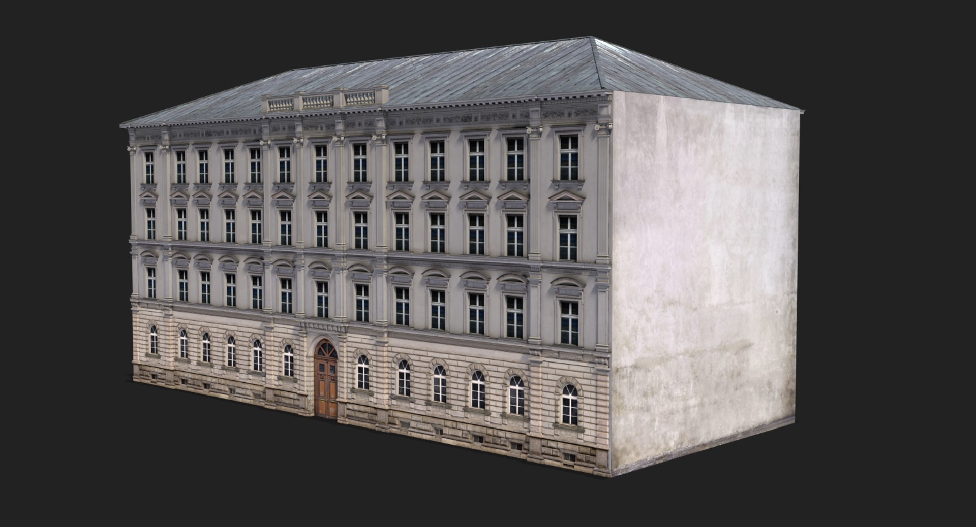 3D european neoclassical house building model - TurboSquid 1260352