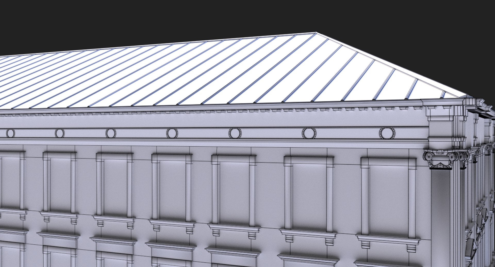 3D european neoclassical house building model - TurboSquid 1260352