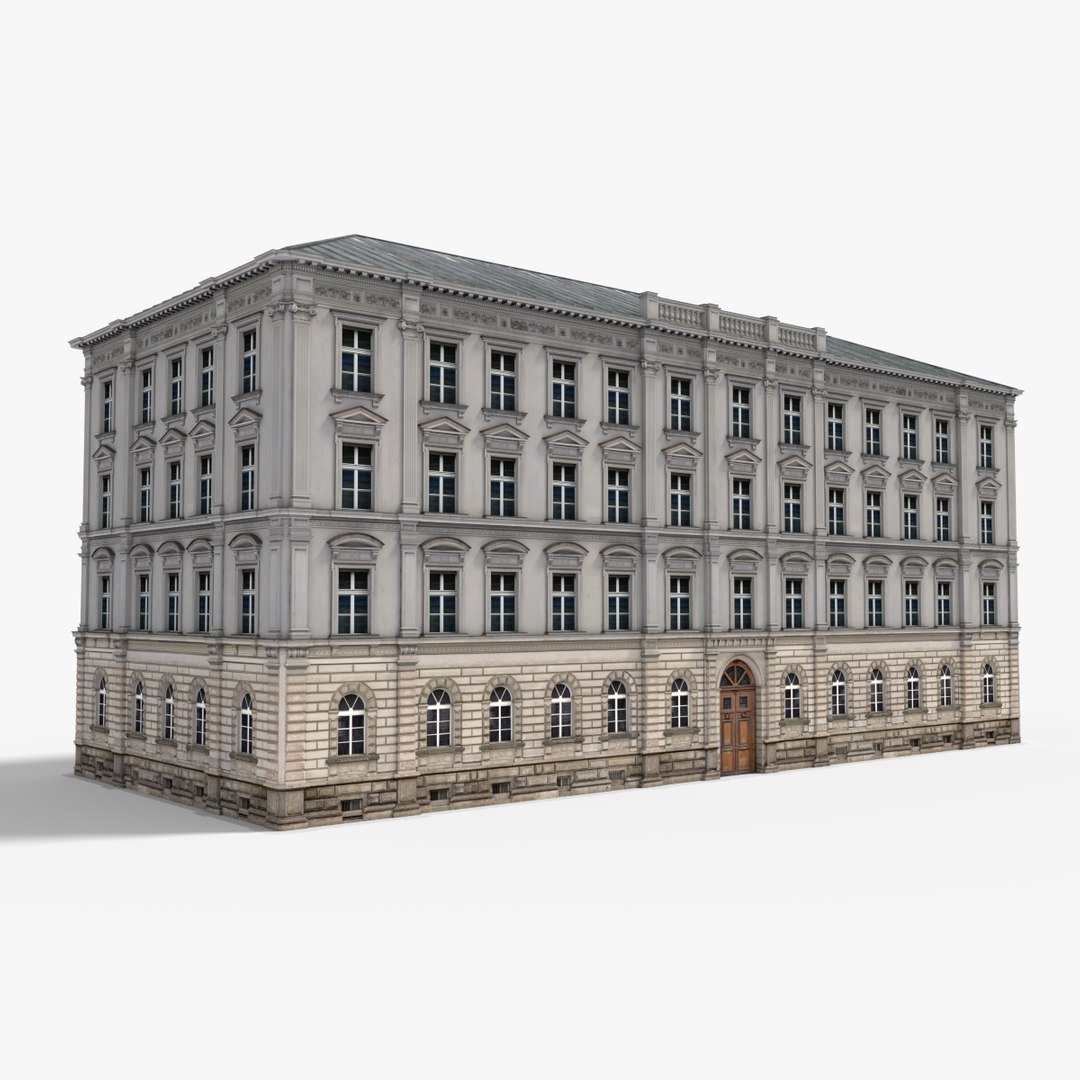 3D european neoclassical house building model - TurboSquid 1260352