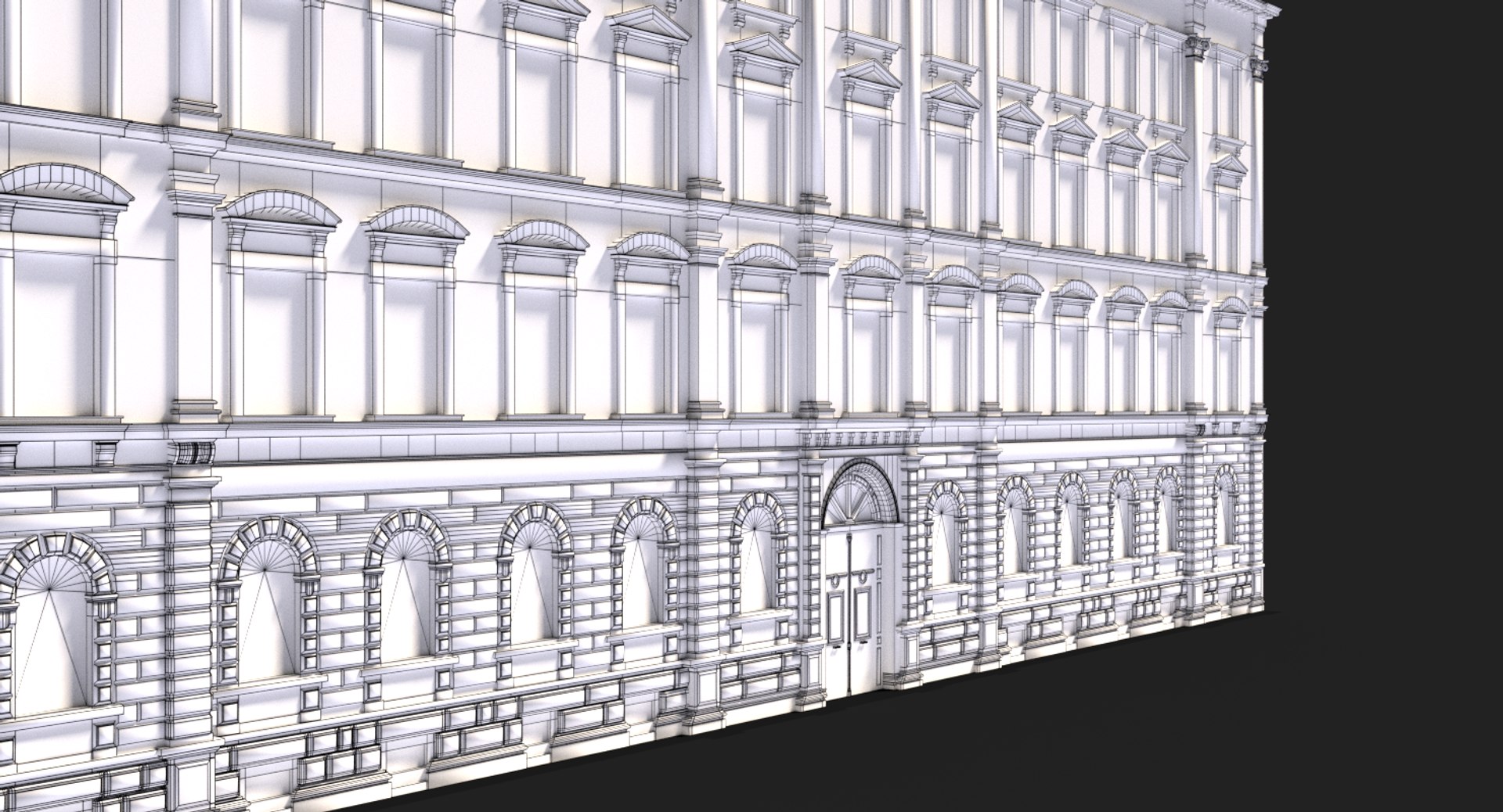 3D european neoclassical house building model - TurboSquid 1260352