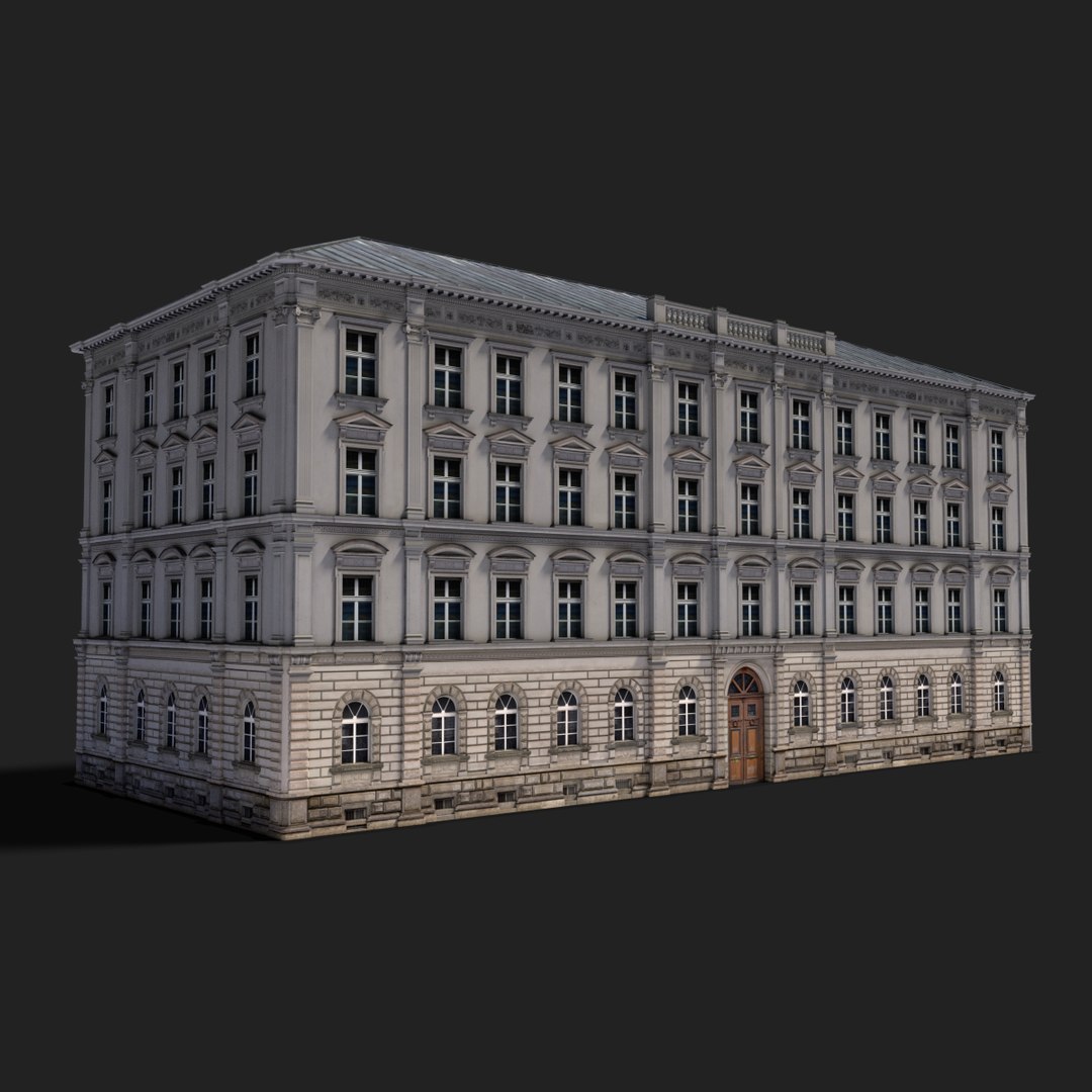 3D european neoclassical house building model - TurboSquid 1260352