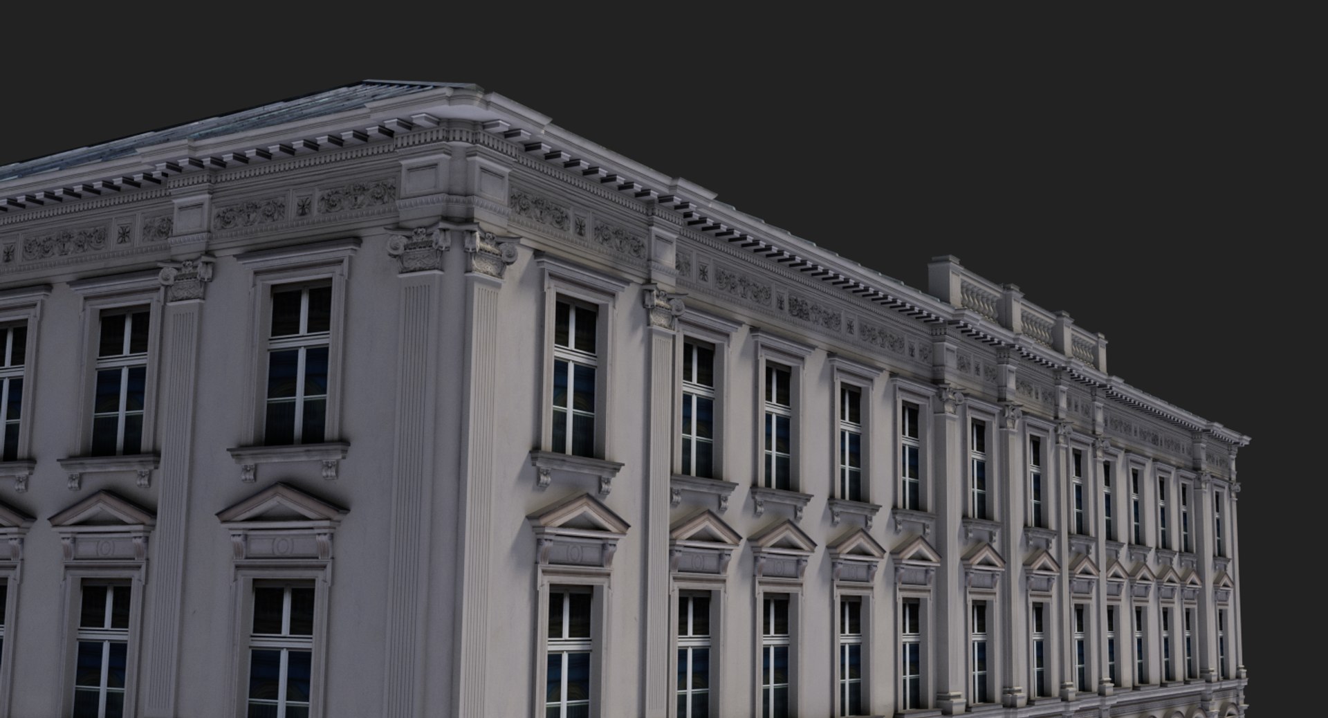 3D european neoclassical house building model - TurboSquid 1260352
