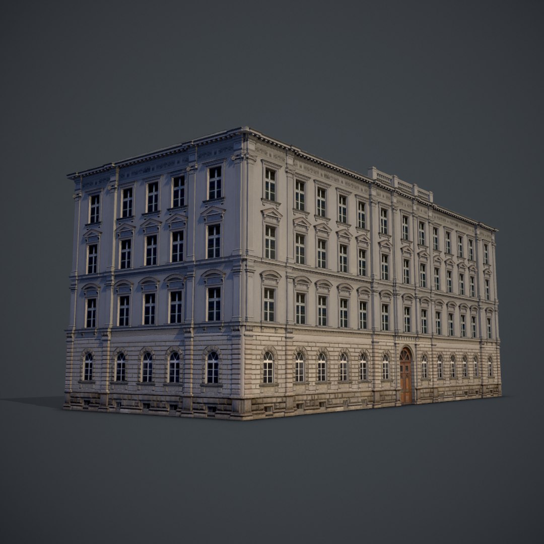 3D european neoclassical house building model - TurboSquid 1260352