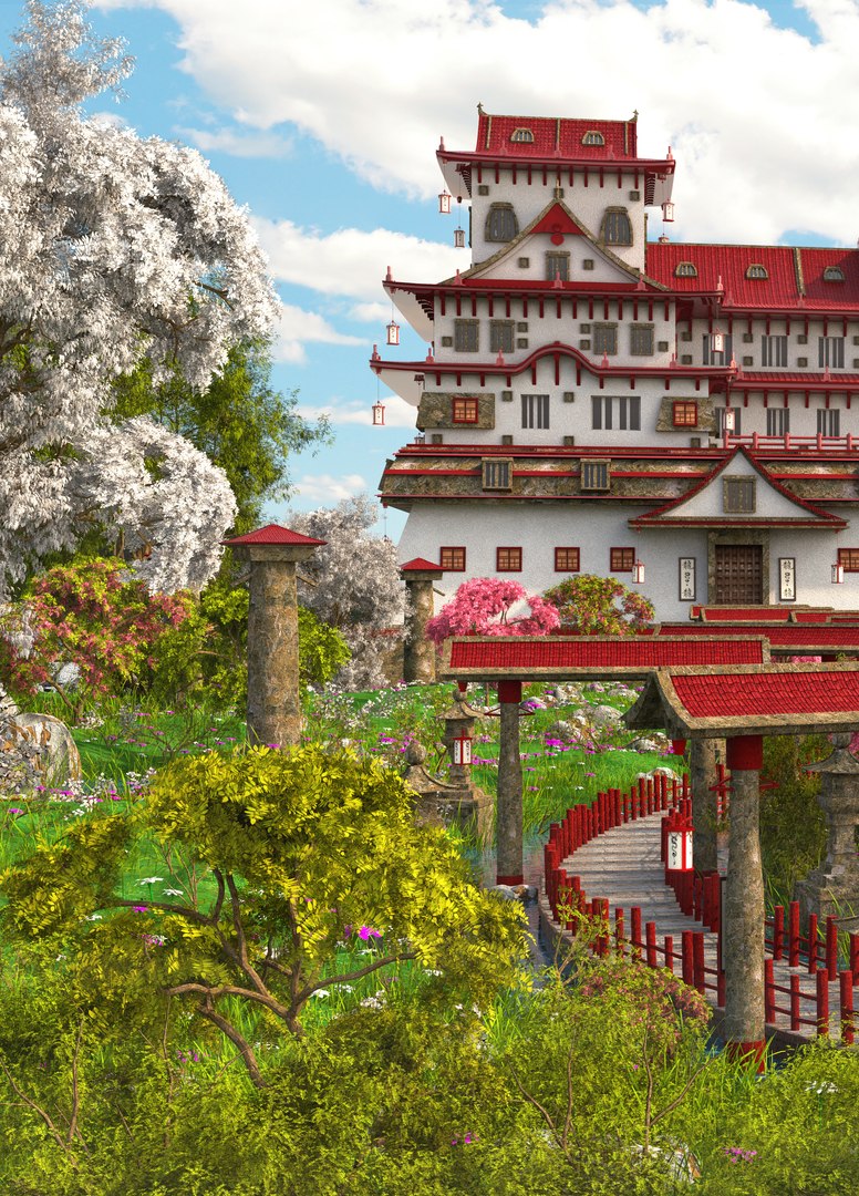 3D Castle Asia - TurboSquid 1544716
