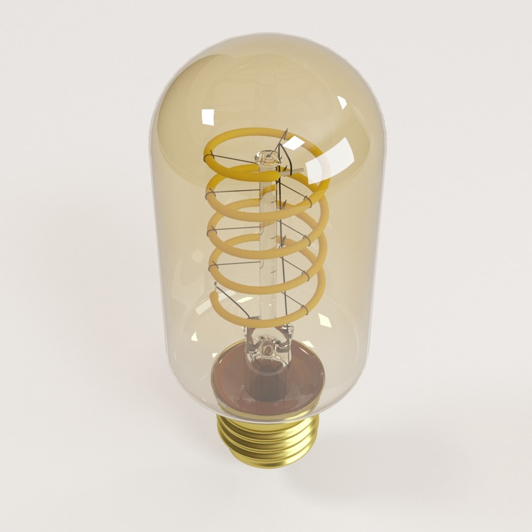 3D Model Classic Decorative Edison Bulb - TurboSquid 1386453