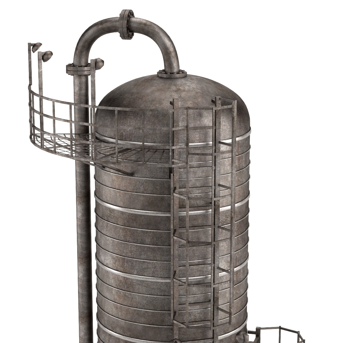 distillation column 3d model