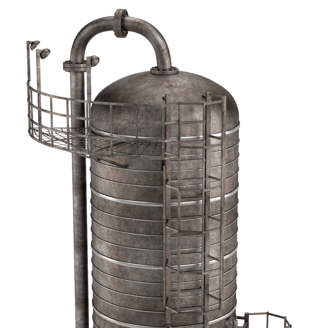 distillation column 3d model