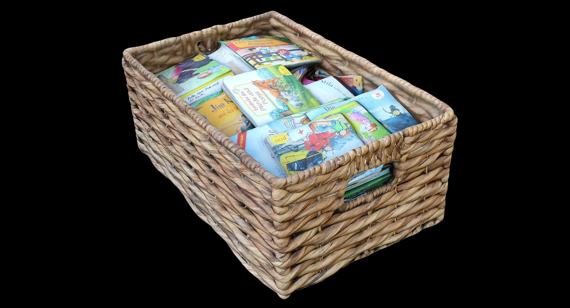 Retopology wicker pixi books 3D model - TurboSquid 1281954