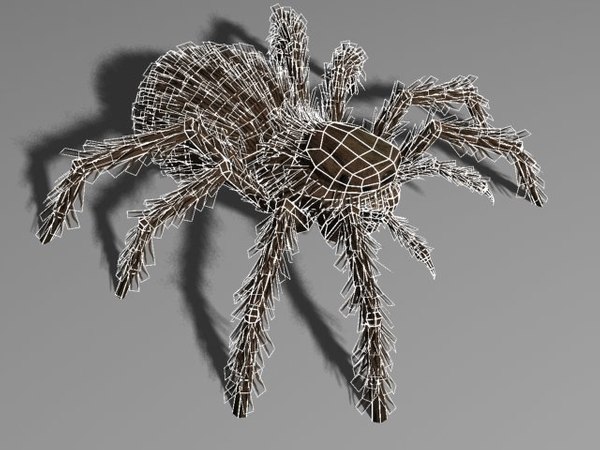 3d model of monster spider
