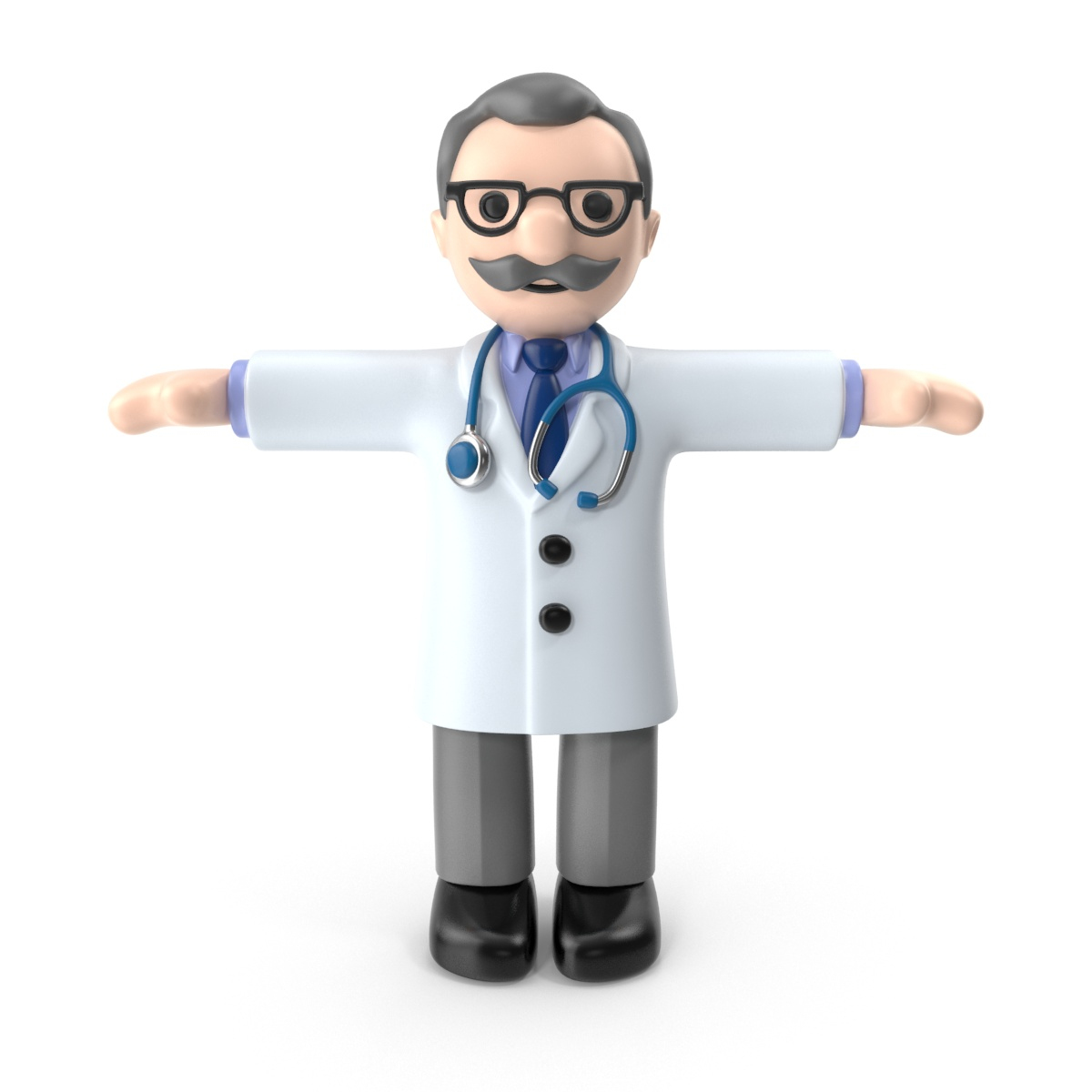 3d doctor stethoscope model