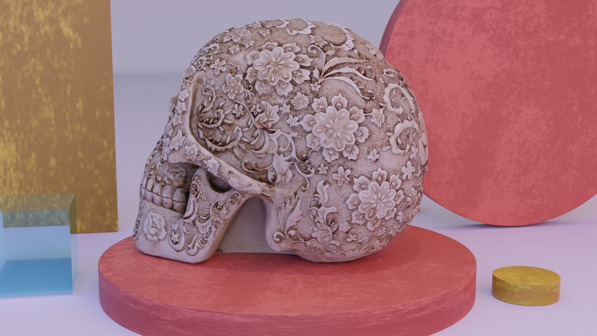 Mexican Ethnic Sugar Skull Low-poly 3D Model 3D - TurboSquid 1817586