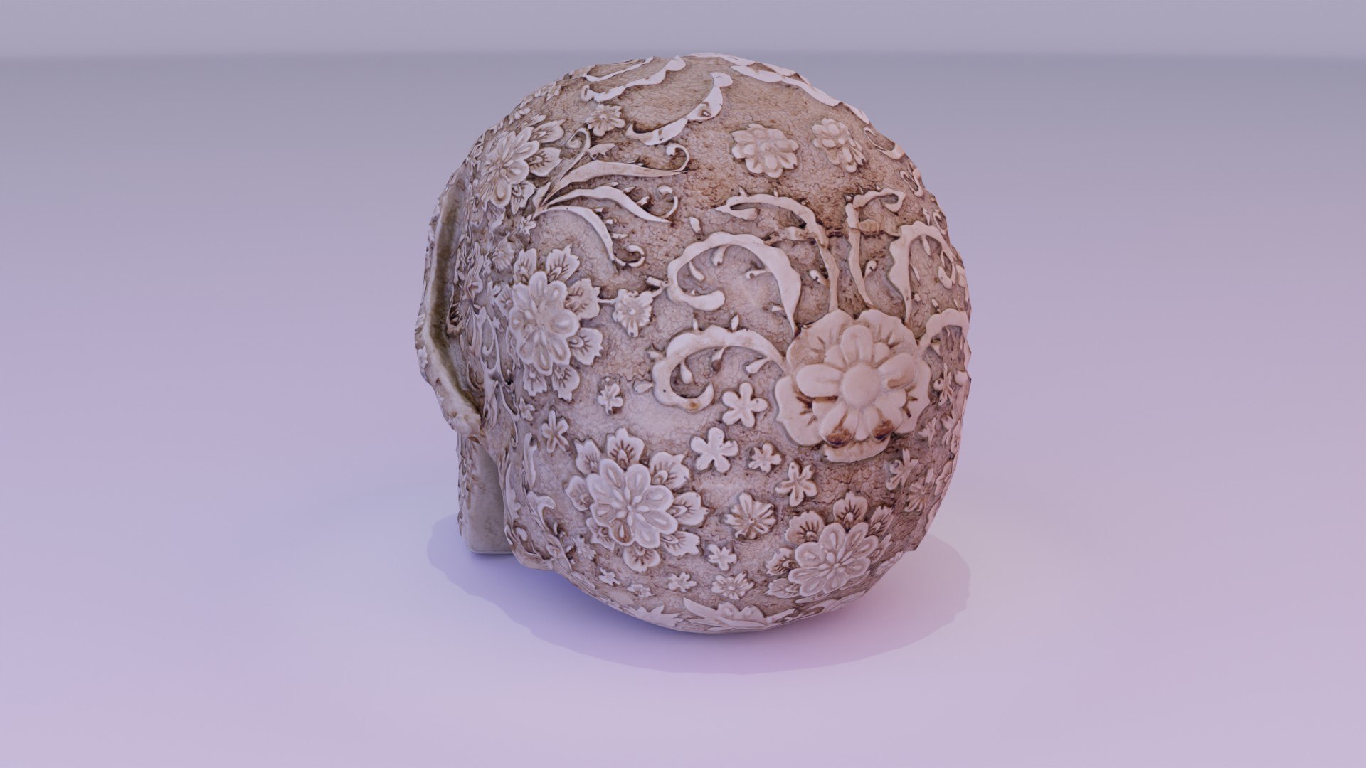 Mexican ethnic sugar skull low-poly 3D model 3D - TurboSquid 1817586