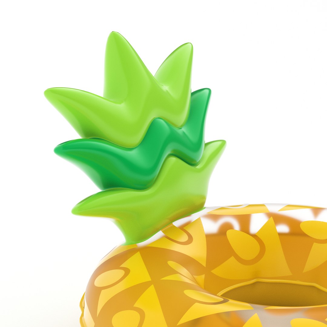 Pineapple Pool Float Inflatable Toy Swimming Tube 3D - TurboSquid 2085171